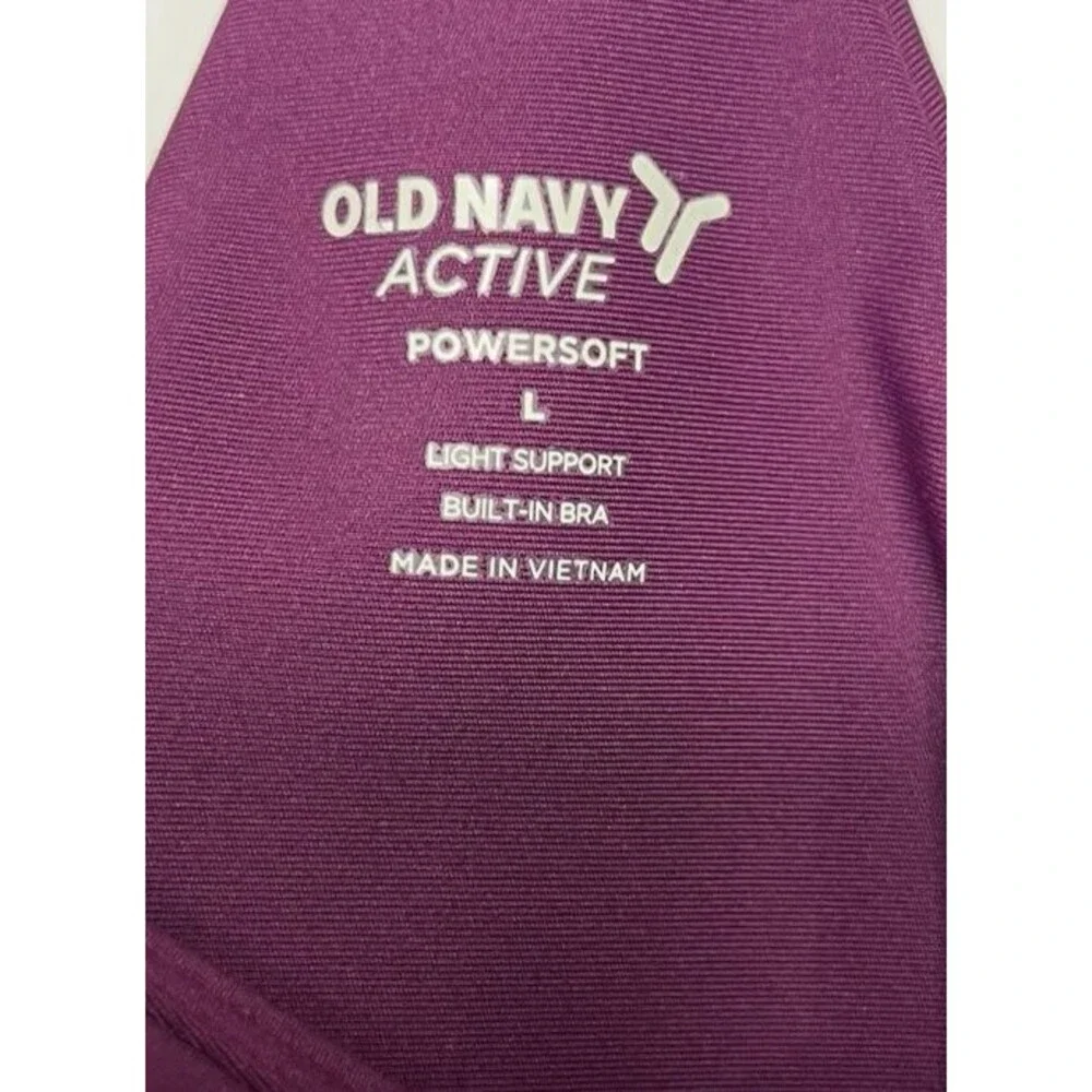Old Navy | Tops | Old Navy Active Powersoft Crop Tank Purple Large ...
